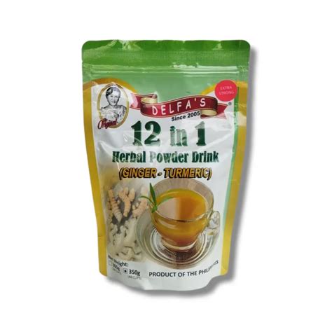 Delfas 12in1 Herbal Powder Drink Ginger Turmeric Pasalubong Items
