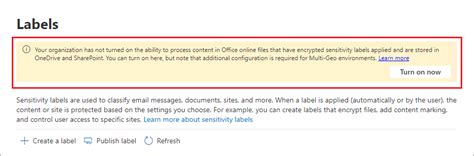 Enable Sensitivity Labels For Office Files Microsoft Purview Compliance Microsoft Learn