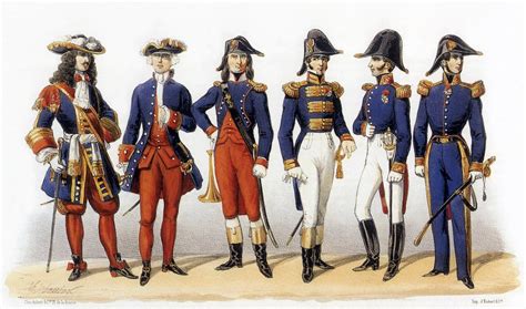 Uniforms Of French Army Naval Officers By Charles Vernier