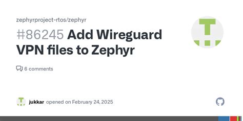 Add Wireguard Vpn Files To Zephyr · Issue 86245 · Zephyrproject Rtoszephyr · Github