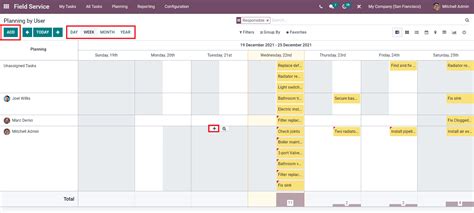 Planning Feature In Odoo Field Service Odoo V Book