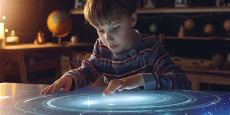 Elementary Student Learning about Star and Planet at Astronomy Lesson ...