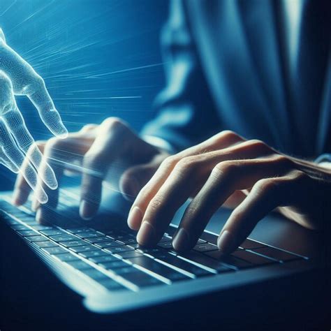 Close Up Of Human Hands Typing On Computer Keyboard Internet And