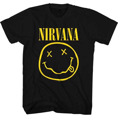 Nirvana Adult T Shirt Smiley Face Uk