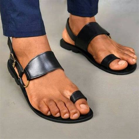 Stylepowers Falcon Mens Vintage Flat Sandals Mens Sandals Fashion