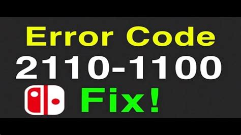 How To Fix Nintendo Switch Error 2110 1100 New And Updated In 2023