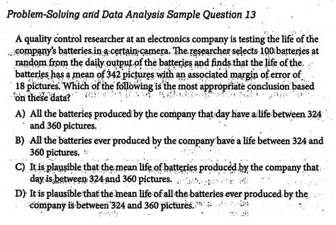 problem solving and data analysis sample question 13 r digitalsats