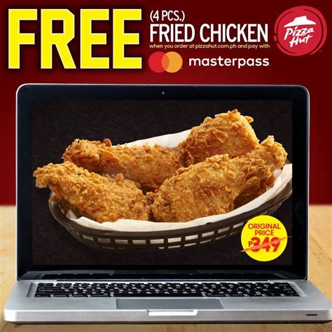 Pizza Hut Enjoy Free 4 Pcs Of Fried Chicken With Your Facebook