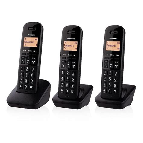 Panasonic Cordless Trio Kx Tgb613jtb Nero