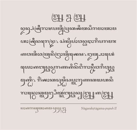 Javanese Font Nawatura 2018 Version Behance