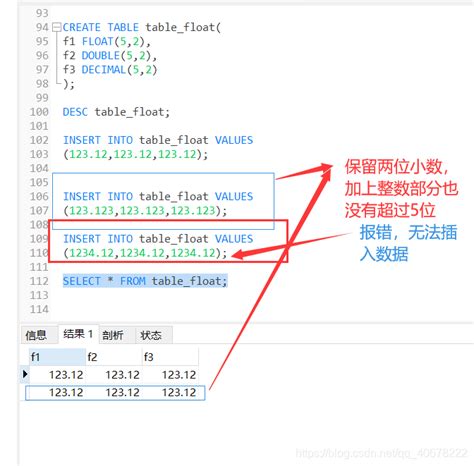 Mysql建表的字段类型和约束条件建表字段类型 Csdn博客