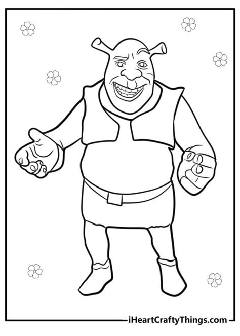 Easy Shrek Coloring Pages