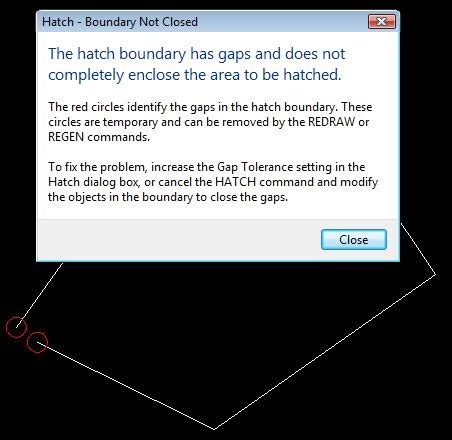 Welcome To The AutoCAD Gazette Hatch Boundary Not Found