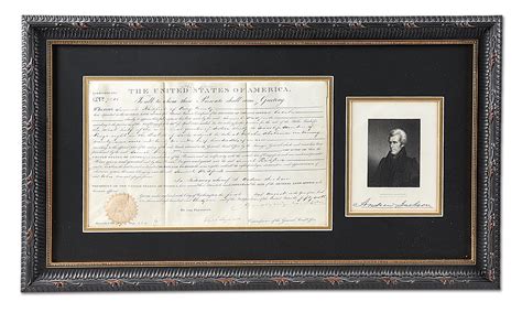 Lot Detail Andrew Jackson Signed Land Grant