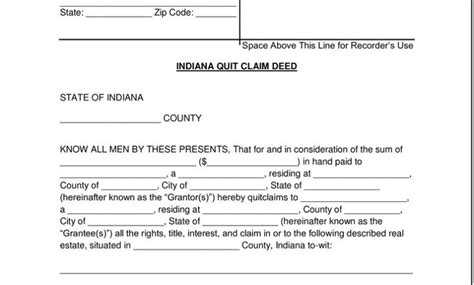 Quit Claim Deed Form Marion County