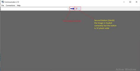 C How To Create Buttons Of Diffrent Sizes In A Toolbar Control