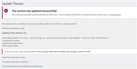 Unable To Update To Latest Version Of Betheme — Betheme Support Forum