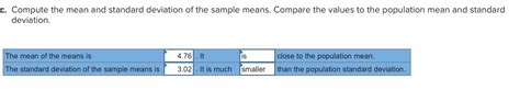 solved b assume that 10 random samples of five values are