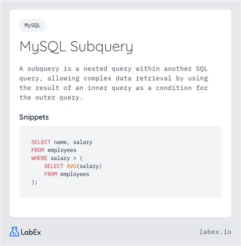Mysql Subquery