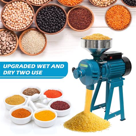 Electric Grain Grinder 3000w Commercial Corn Grinder For Wheat