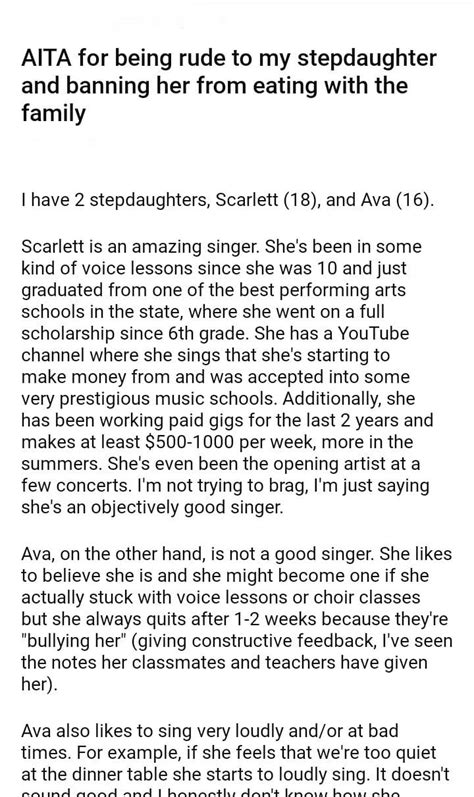 Aita For Being Rude To My Stepdaughter