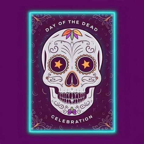 Day Of The Dead Poster Design Premium Ai Generated Image