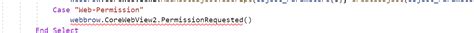 corewebview2 permissionrequested · issue 827 · microsoftedge