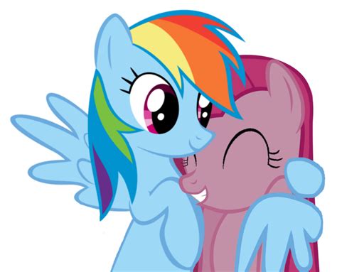 Pinkamena Diane Pie And Rainbow Dash