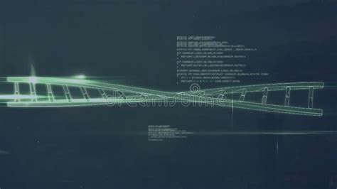 Dna Strand And Binary Coding Scientific Data Processing Animation