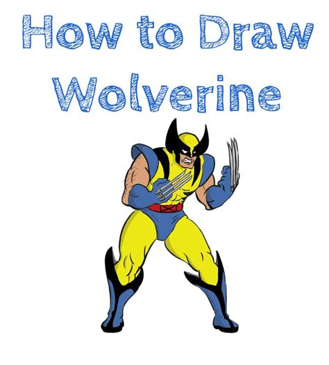 How To Draw Wolverine From X Men Wolverine Claws Drawing Easy How To
