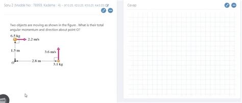 Solved Two Objects Are Moving As Shown In The Figure What Chegg