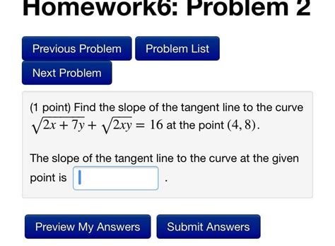 Solved Homework6 Problem 2 Previous Problem Problem List