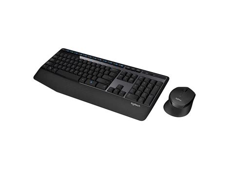 Logitech Mk345 Wireless Combo Full Sized Keyboard With Palm Rest And Comfortable Right Handed