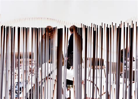 nendo creates chocolatey waves for maisonandobjet installation