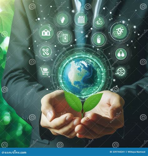 Image Green Technology Or Environmental Technology Stock Illustration Illustration Of Green