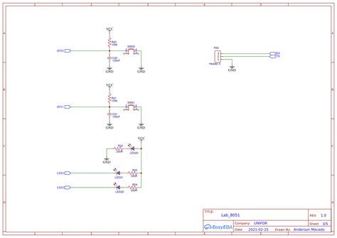 8051 CPU EasyEDA Open Source Hardware Lab