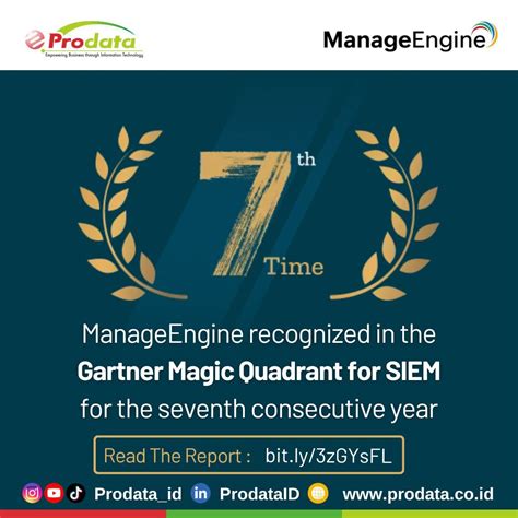 prodata sistem teknologi on linkedin manageengine prodata siem gartner