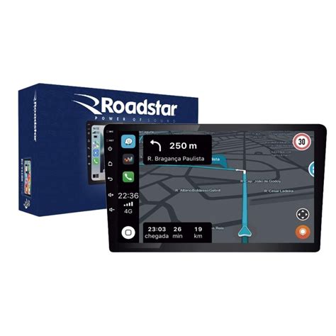 Multimidia Android Carplay 9 Polegadas Bluetooth Usb Wifi Gps Roadstar
