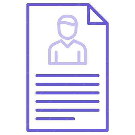 Reanudar La Ilustración Vectorial Vector Premium