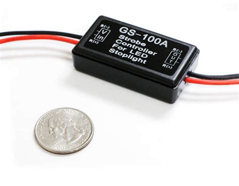 12v Gs 100a Led Brake Stop Light Strobe Flash Module Controller Box Fo —