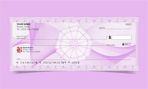백지 수표 은행 수표 디자인 인증서 또는 지폐에 대한 우아한 벡터 길로쉐 배경 프리미엄 벡터
