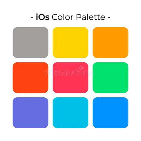 Vector Color Palette Set Design Template Multi Color Stock Vector