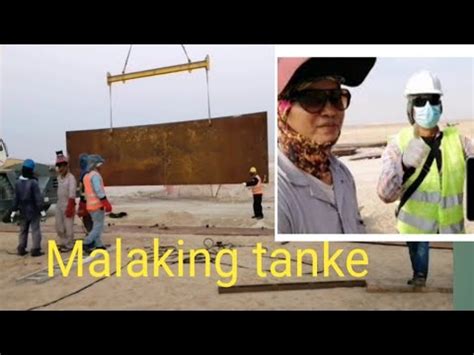 Erection First Plate 71meters Diameter Tank Storage YouTube