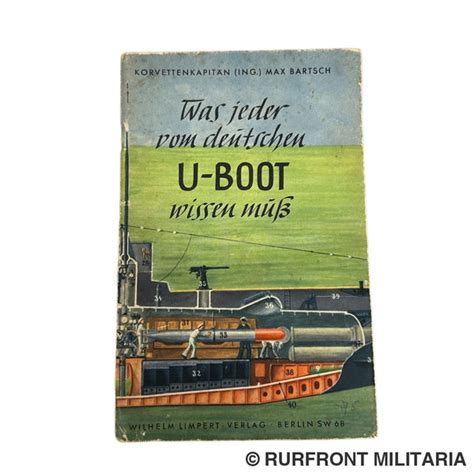 Booklet Was Jeder Von Deutschen U Boot Wissen Muss By Max Bartsch Rurfront Militaria