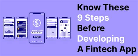 know these 9 steps before developing a fintech app