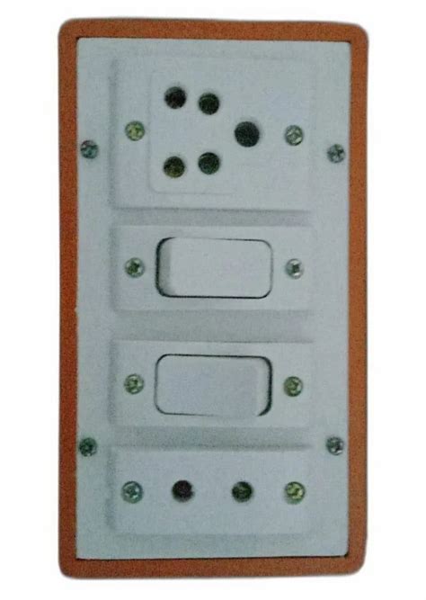 5a 4m Modular Switch Socket Combination White Plastic At Rs 150 In Balod