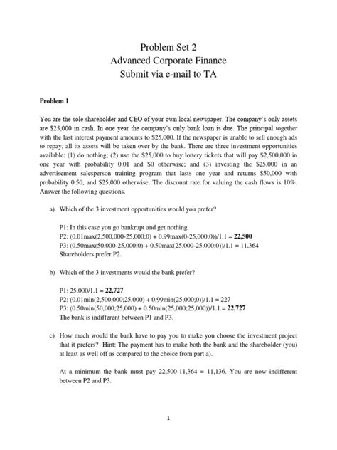 Problem Set 2 Solution Pdf Discounting Economies