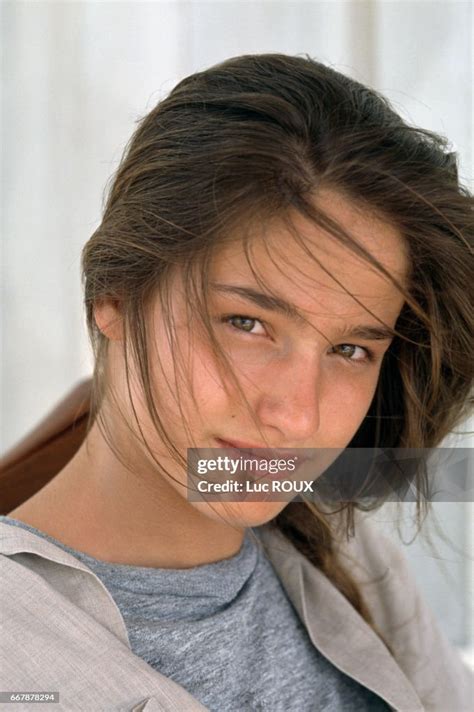 Belgian Actress Marie Gillain On The Set Of The Film Mon Pere Ce
