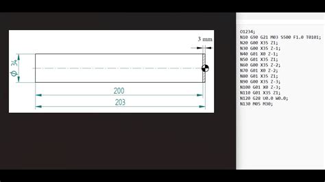 Cnc Turning Program Facing Operation How To Write Cnc Program 01 Youtube