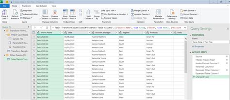 combine multiple text file data using power query data analytics